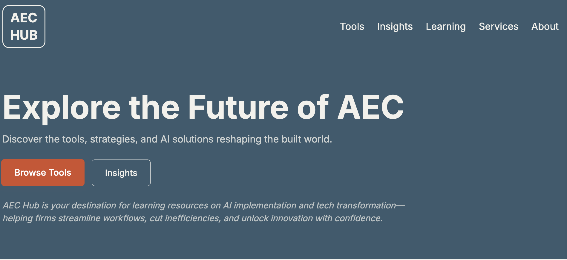 AEC HUB - Explore the Future of AEC